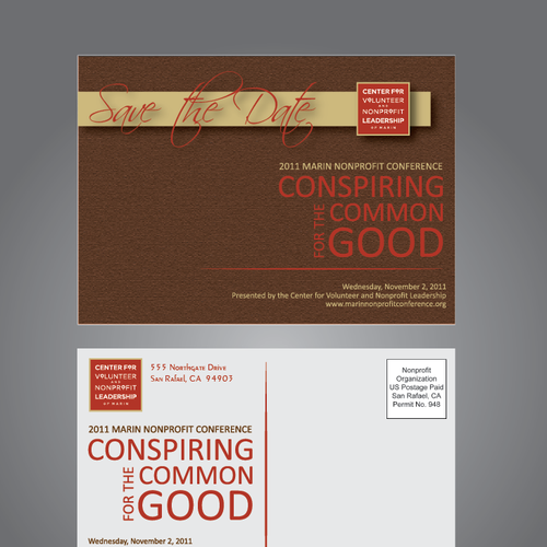 Nonprofit Conference Save the Date Postcard | Print or packaging design ...