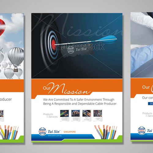 Posters Design for Corporate Vision, Mission, Core Values | Signage contest