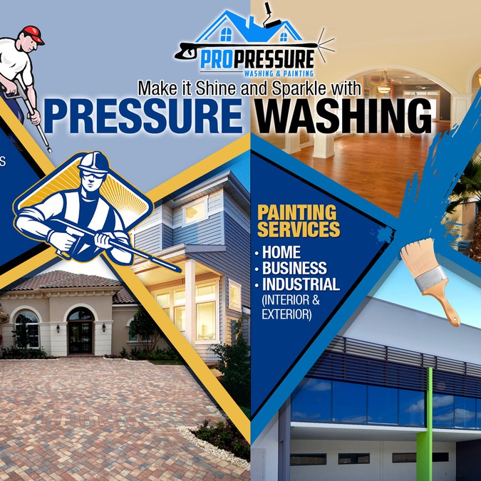 R U A Real Artist Pro Pressure Washing Painting Flyer Creation Postcard Flyer Or Print Contest