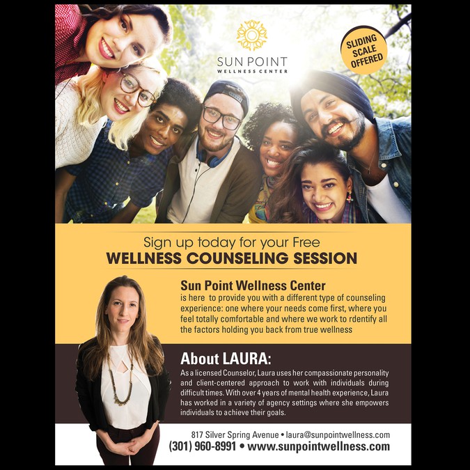 Create captivating flyer for counseling private practice! | Postcard ...